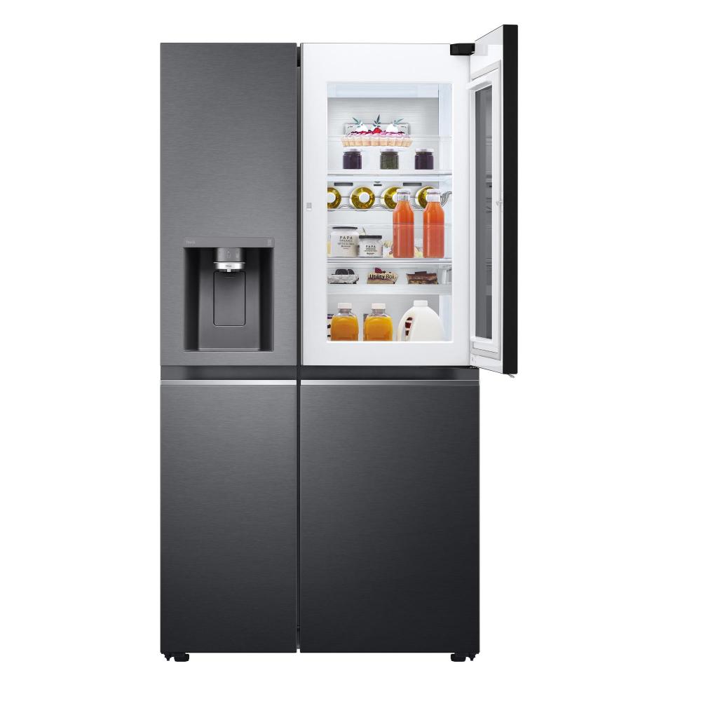 Buy LG 630 L 3 Star Frost Free Side by Side Refrigerator, Matt Black ...