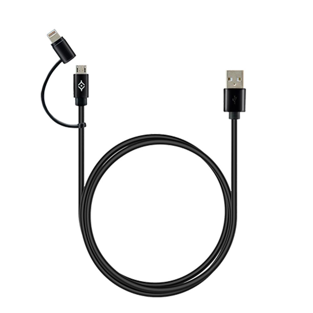 Buy Reconnect DNC UL-D Charge/Sync Dual Connector Cable, Black at ...