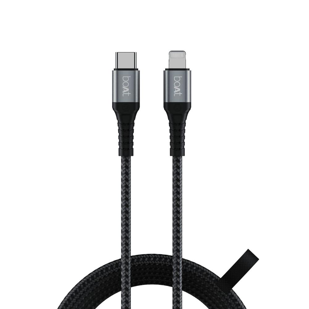 Buy boAt LTG 650 Type C Lightning Cable, 3A Fast Charging, 480 MBps ...