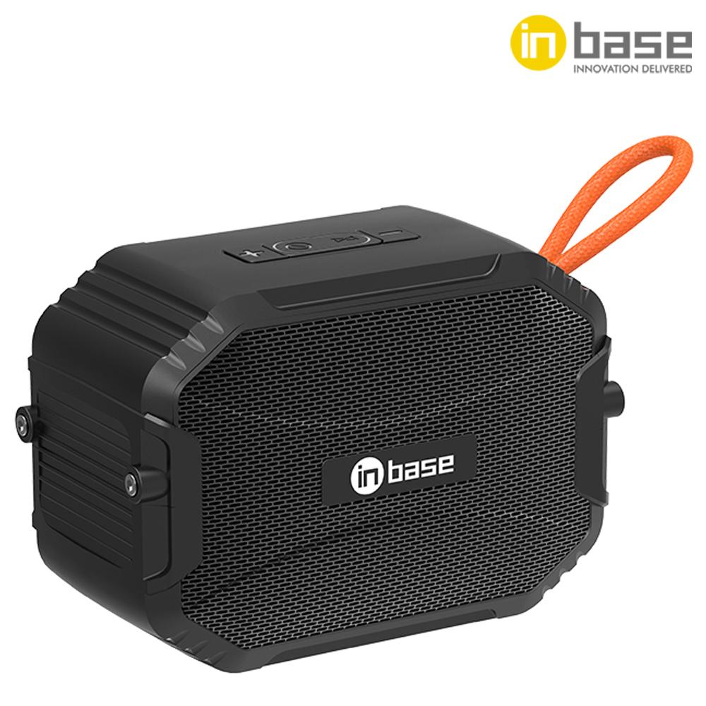 Buy Inbase IB-1298 Boom Plus Bluetooth Speaker with HD Mic and Rugged and Water Resistant, Black ...