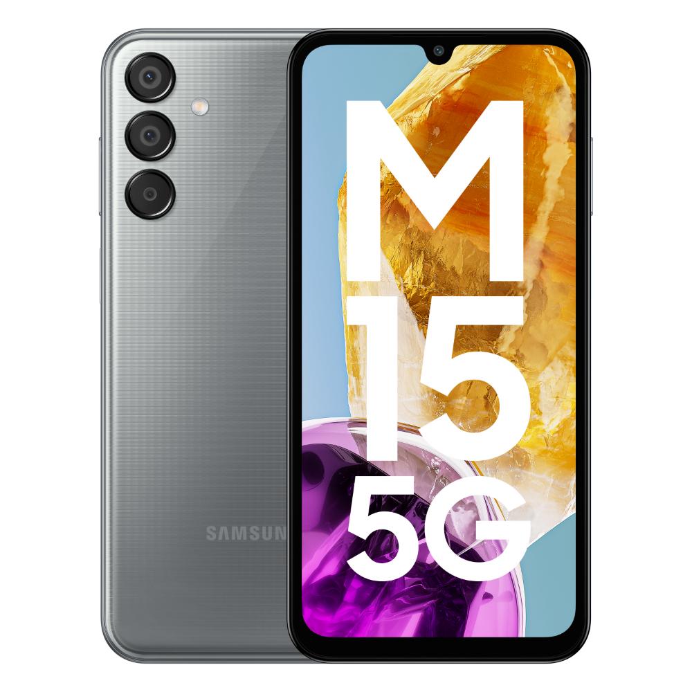 Buy Samsung Galaxy M15 5G 128 GB, 4 GB RAM, Stone Gray, Mobile Phone at ...