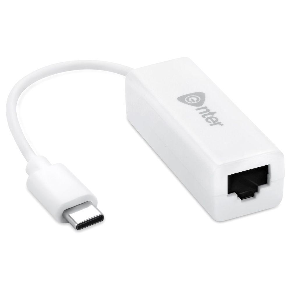 Buy Enter E-UCL Type C to Ethernet RJ45 LAN Adapter, White at Best ...