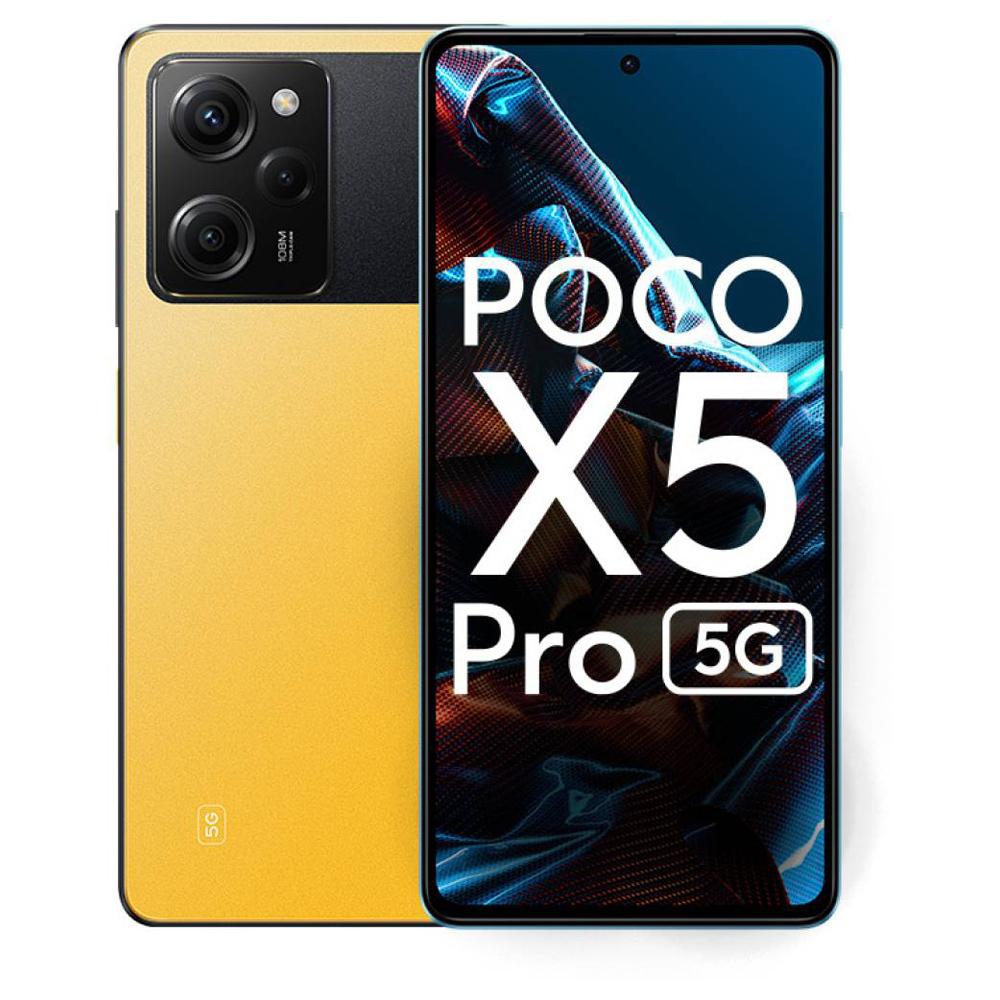 Buy Poco X Series X5 Pro 5G 128 GB, 6 GB RAM, Yellow, Mobile Phone at ...
