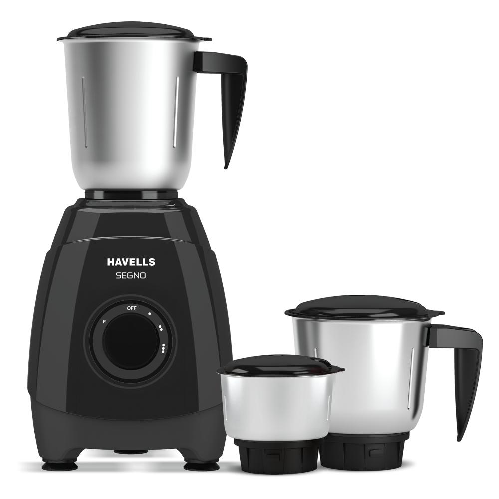Buy Havells Segno Plus, 550 Watts Mixer with 3 Jar, Black at Reliance ...