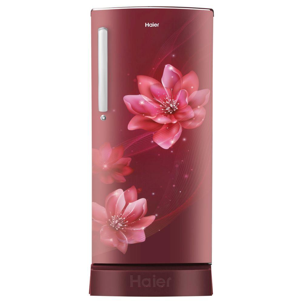 Buy Haier 192 Litre 2 Star Direct Cool Single Door Refrigerator, Red Peony HED-191TPRP at ...