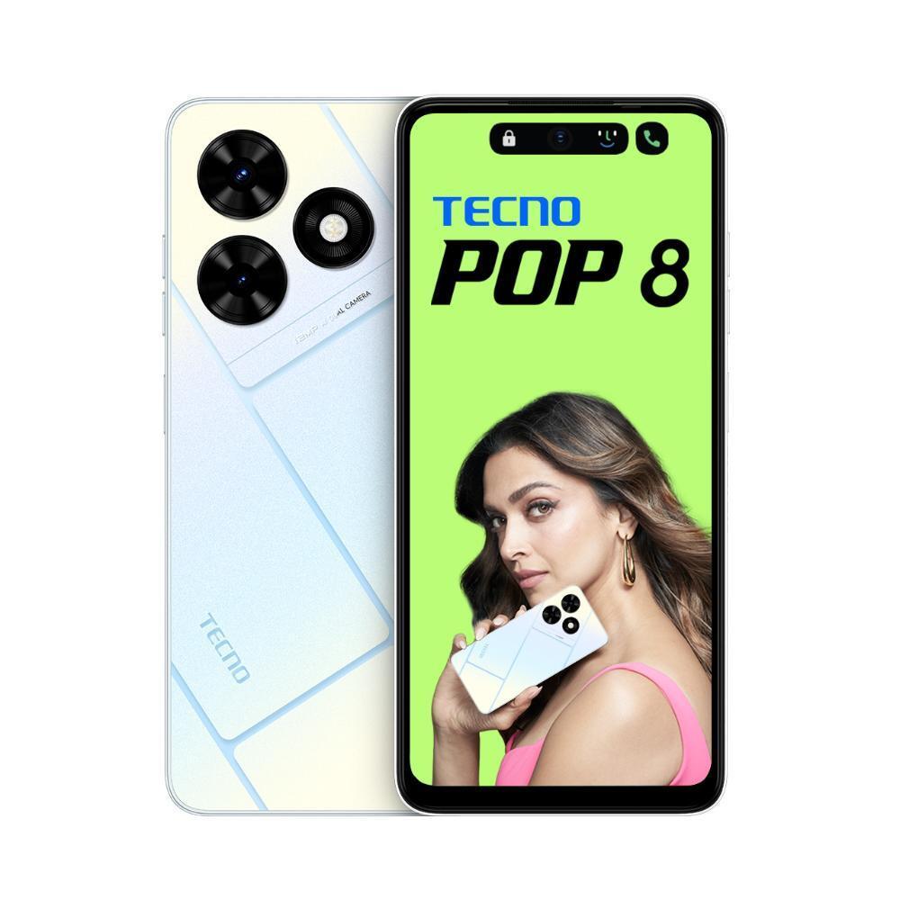 Buy Tecno POP 8 64 GB, 4 GB RAM, White, Smartphone at Reliance Digital