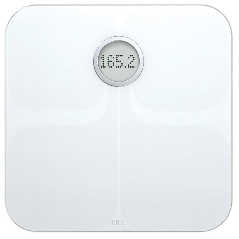 Buy Fitbit Aria FB201W Wi-Fi Smart Digital Weight Machine, White at ...