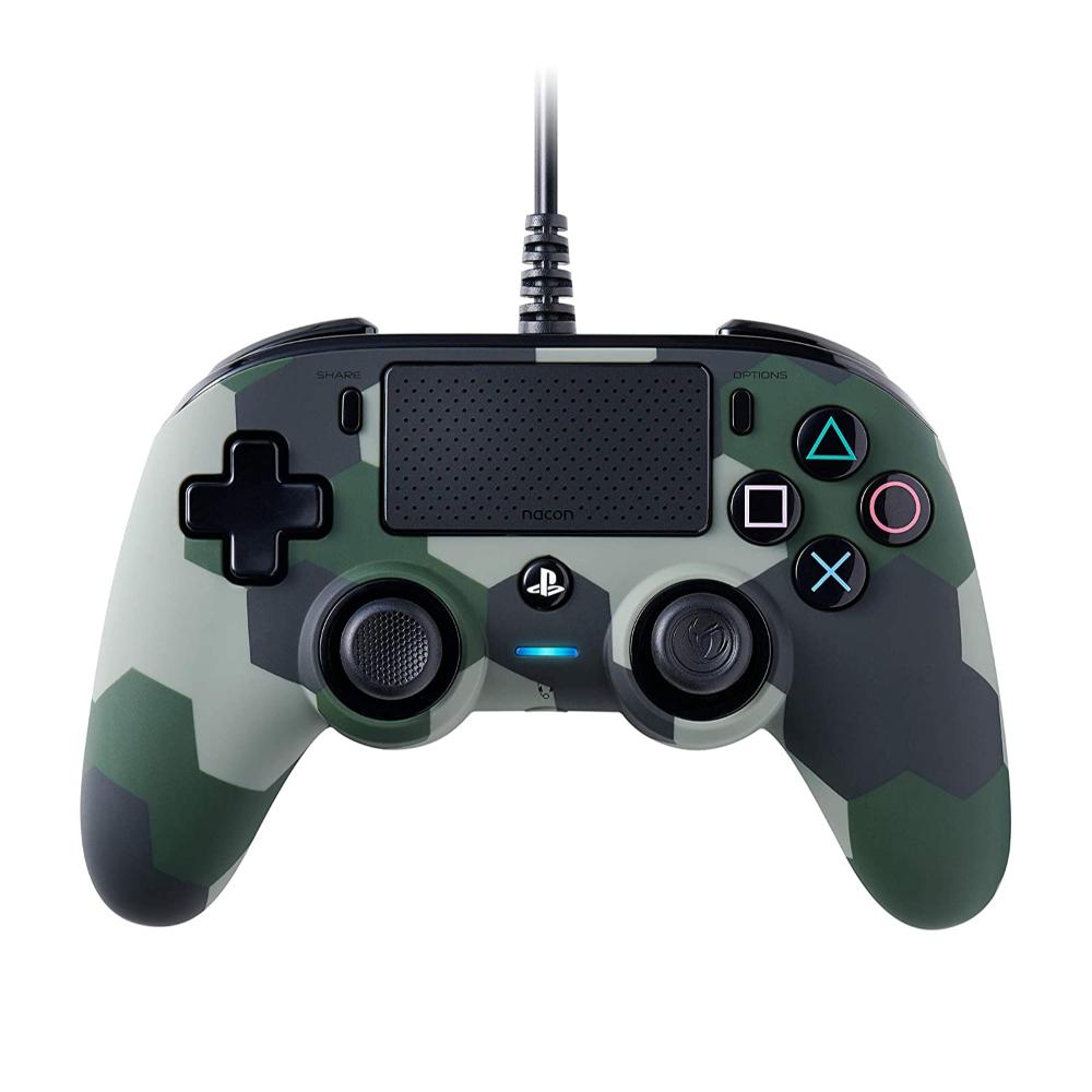 Buy Nacon Wired Compact PlayStation 4 Controller, Camo Green at ...