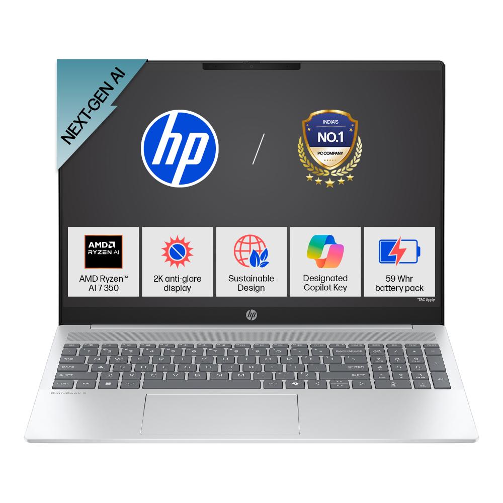 Buy HP OmniBook 5 NGAI 16-AG1048AU Standard Laptop (AMD Ryzen 7 AI 7 ...