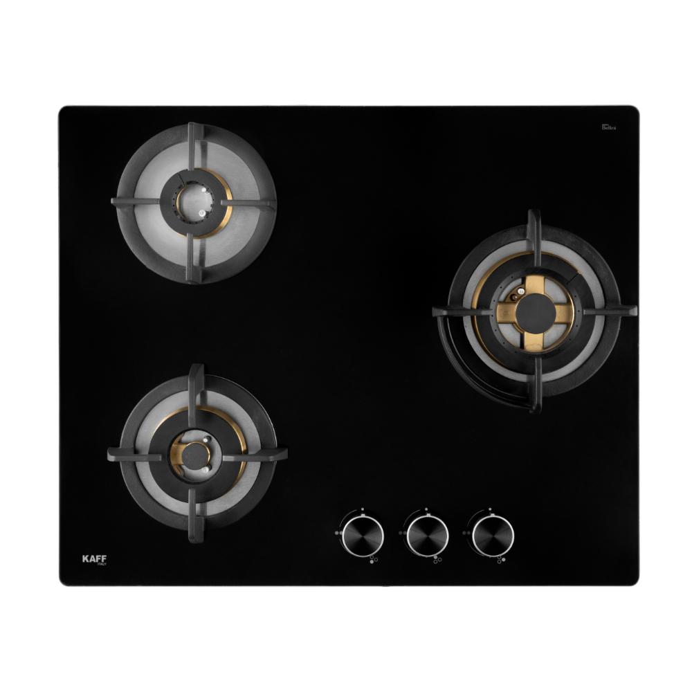 Buy Kaff BLH603 3 Burner Kitchen Hob Black at Reliance Digital