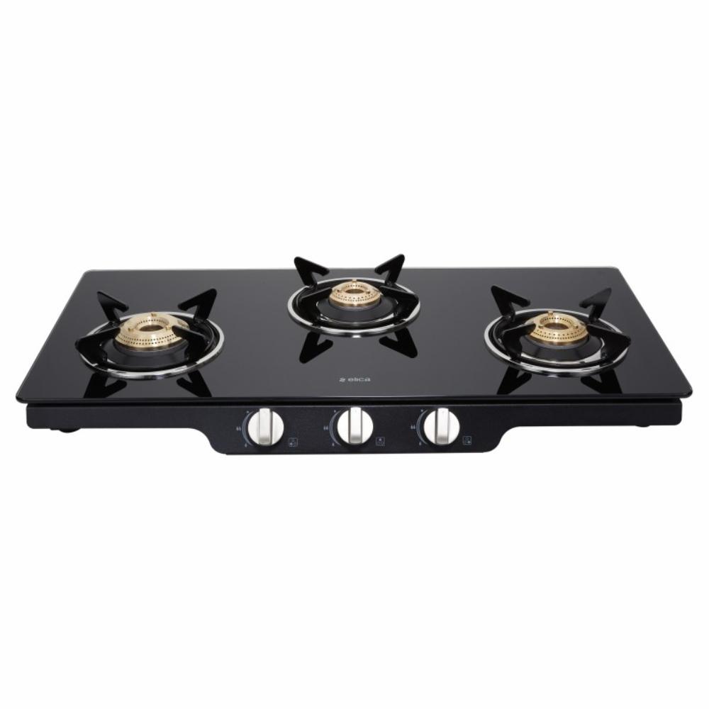 Buy Elica Patio ICT 773 (SS DT AI Series) 3 Burners Cooktop, Black at ...