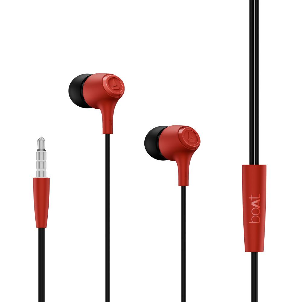 Buy boAt BassHeads 95 Wired Earphones with 10 mm Drivers, Signature ...