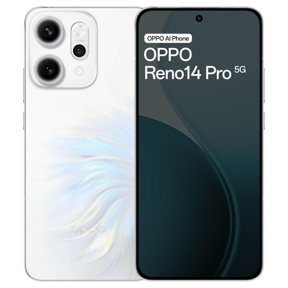 Buy Oppo Reno 14 Pro 5G 256 GB, 12 GB RAM, Pearl White, Mobile Phone at ...