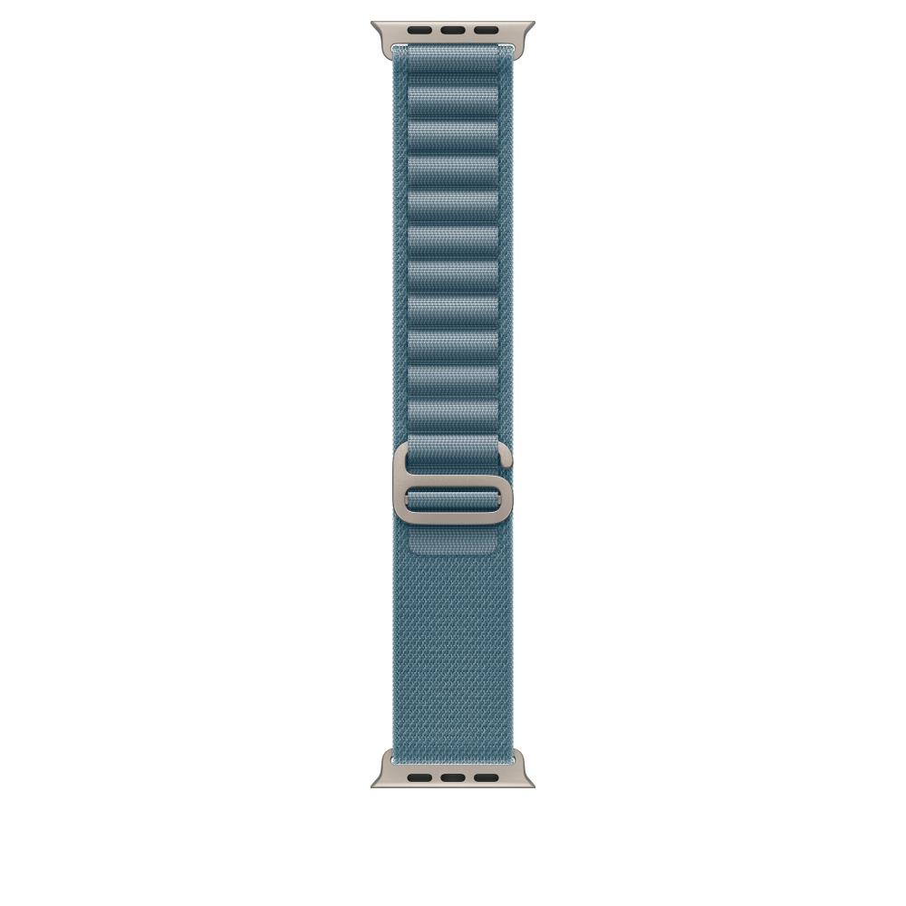 Apple Watch 49 mm Light Blue Alpine Loop Natural Titanium Finish - (M)