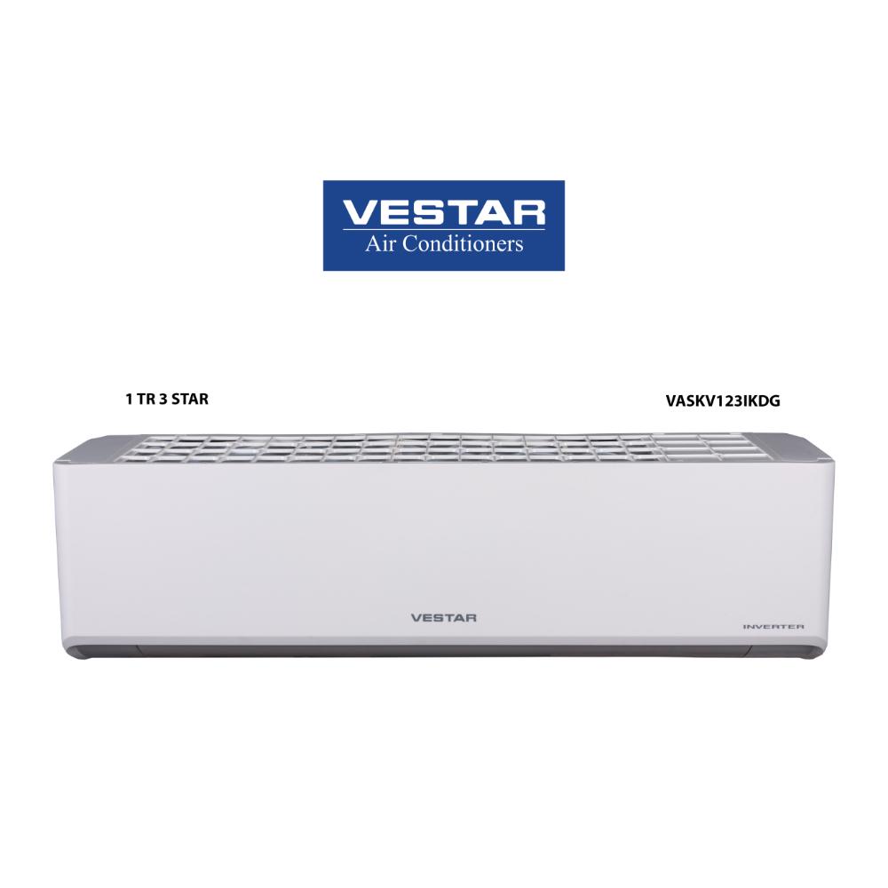 Vestar 1 Ton 3 Star Inverter Split AC, VASKV123IKDG (Super Mode, Smart ...