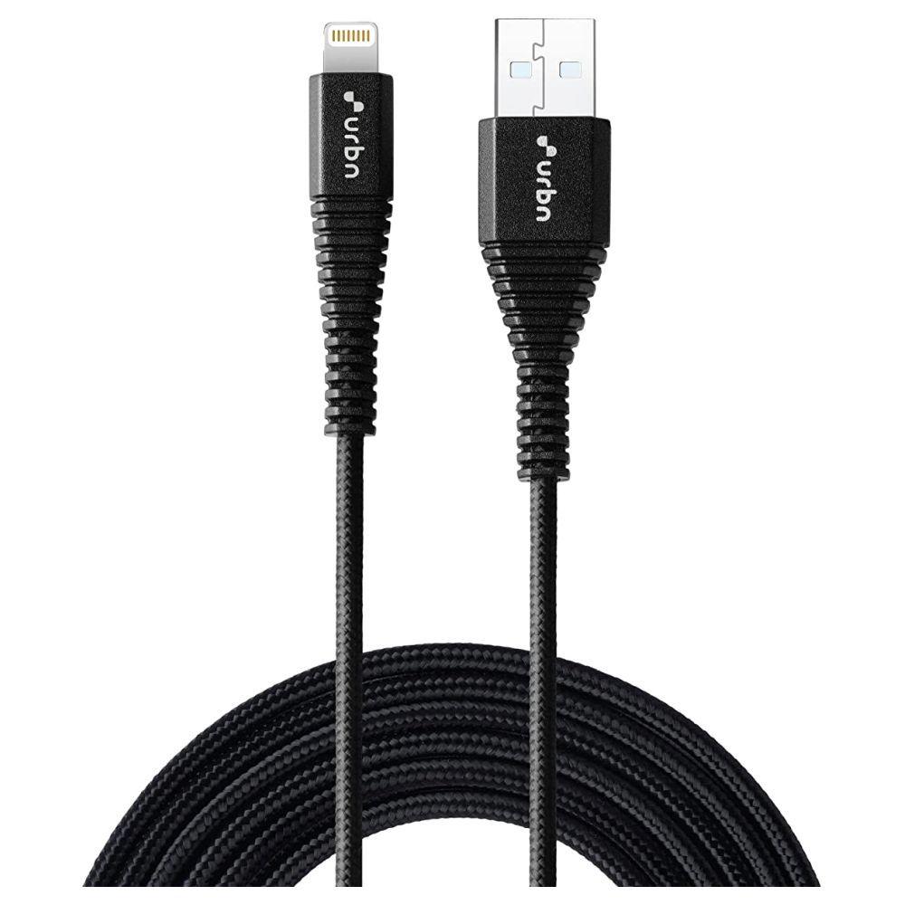 Buy Urban UPC301 Nylon Braided Extra Tough Lightning Cable, Black at ...