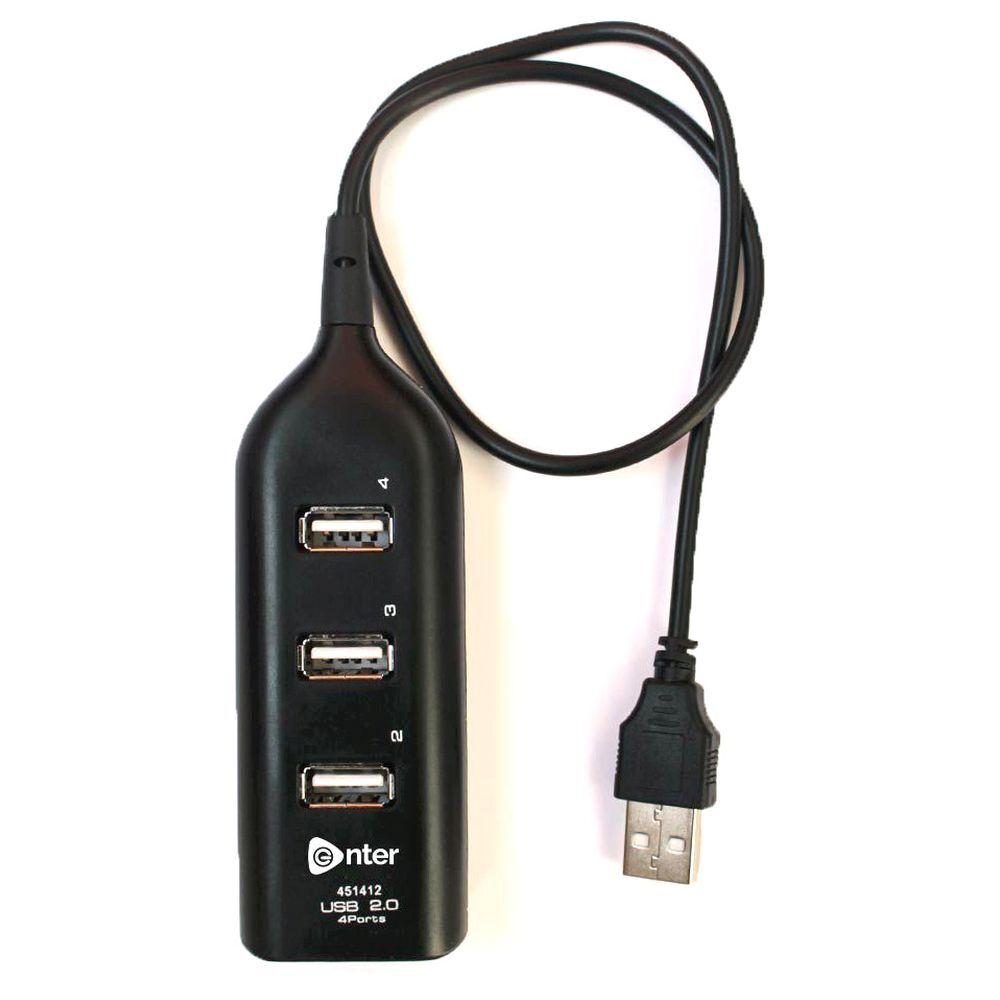 Buy Enter E-U4P 4-in-1 USB Hub with 4 USB 2.0 Port, Black at Best Price ...