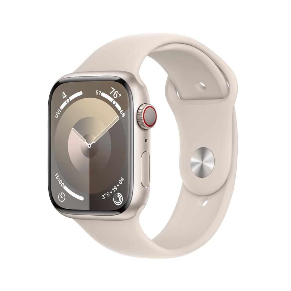 Buy Apple Watch Series 9 GPS + Cellular 45mm Starlight Aluminium Case ...