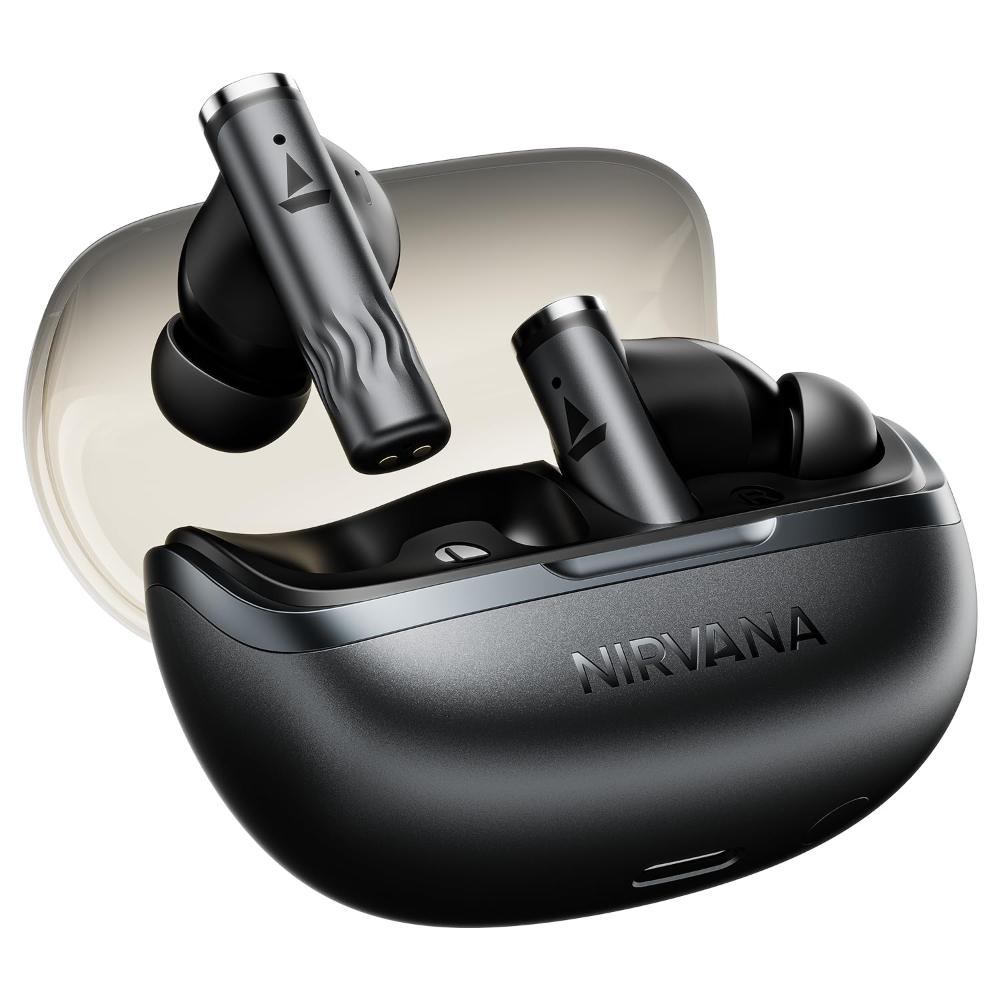 Buy boAt Nirvana Zenith Pro TWS Ear Buds with 50 dB Hybrid Adaptive ANC, Spatial Audio, Hi-Res ...