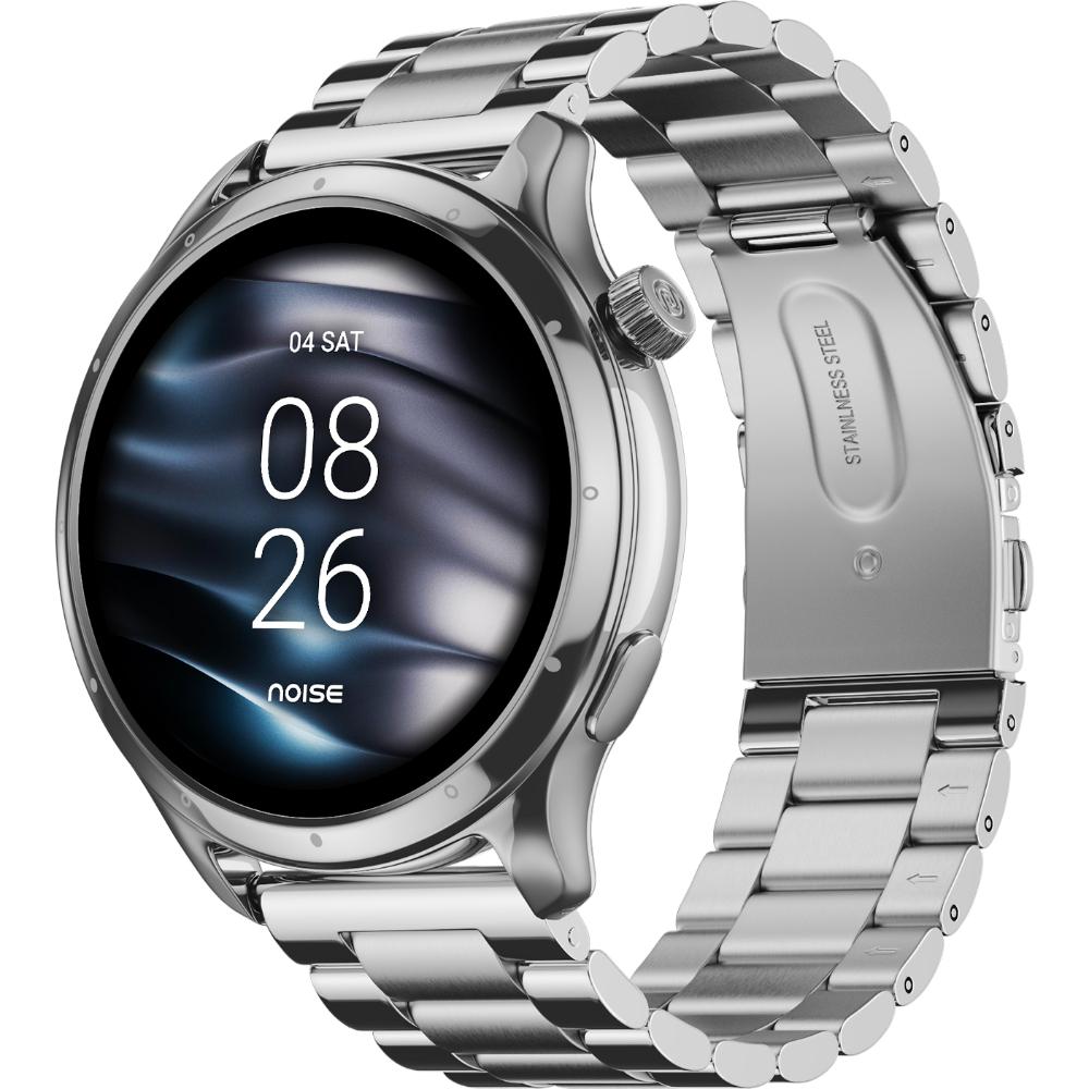 Buy Noise NoiseFit Mettle Smart Watch, Elite Silver at Reliance Digital