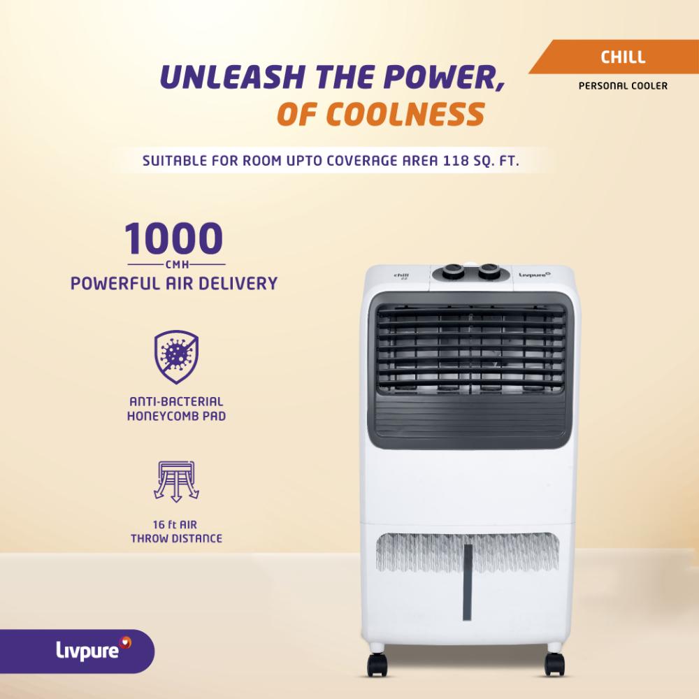 Buy Livpure Chill 22L Personal Air Cooler with 1000 CMH Air delivery ...