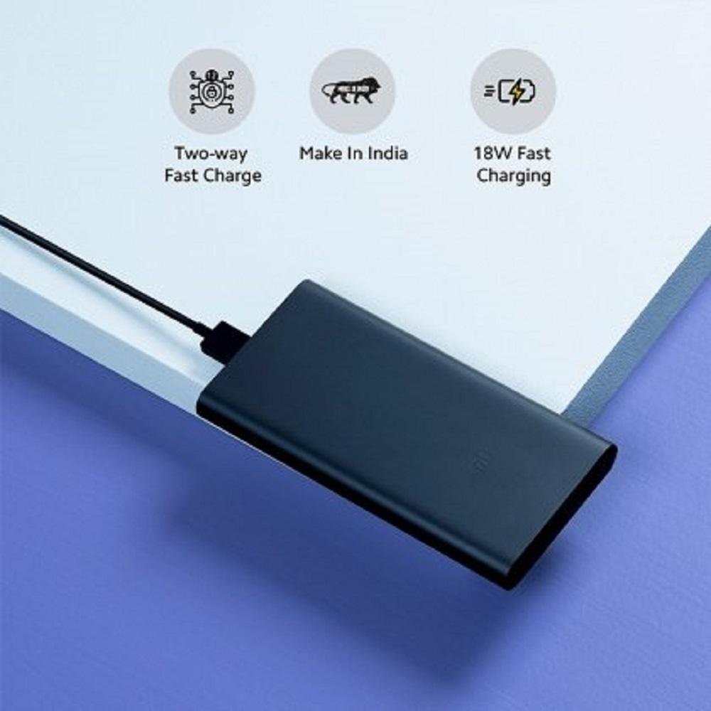 Buy MI Power Bank 3i 10000 mAh Lithium Polymer 18 W Fast Charging, Input- Type C, Micro USB ...