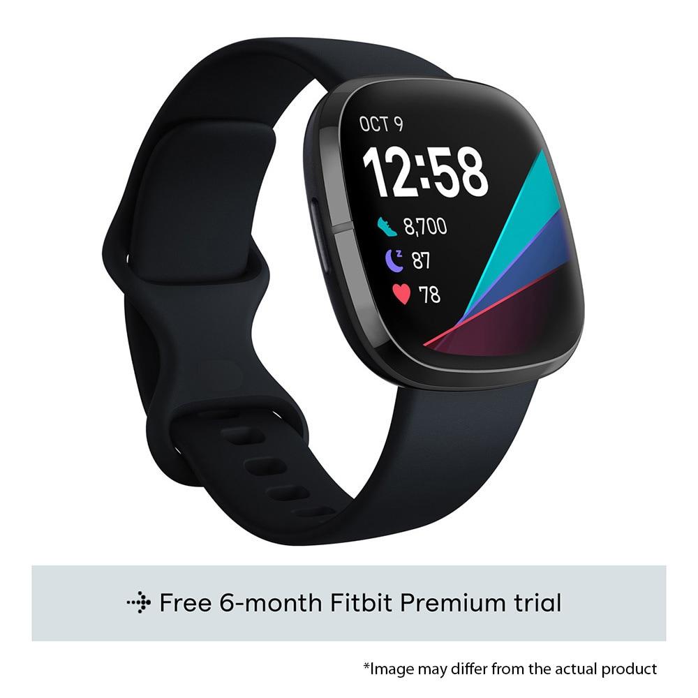 Fitbit Sense Smart Watch with 6+ Day Battery Life, Fast Charging ...