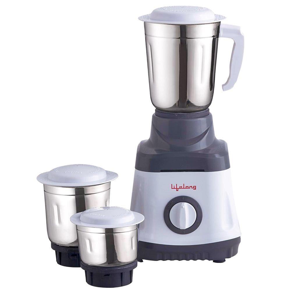 Buy Lifelong LLMG74 750 Watt,3 Jar Mixer Grinder,White and Grey at ...