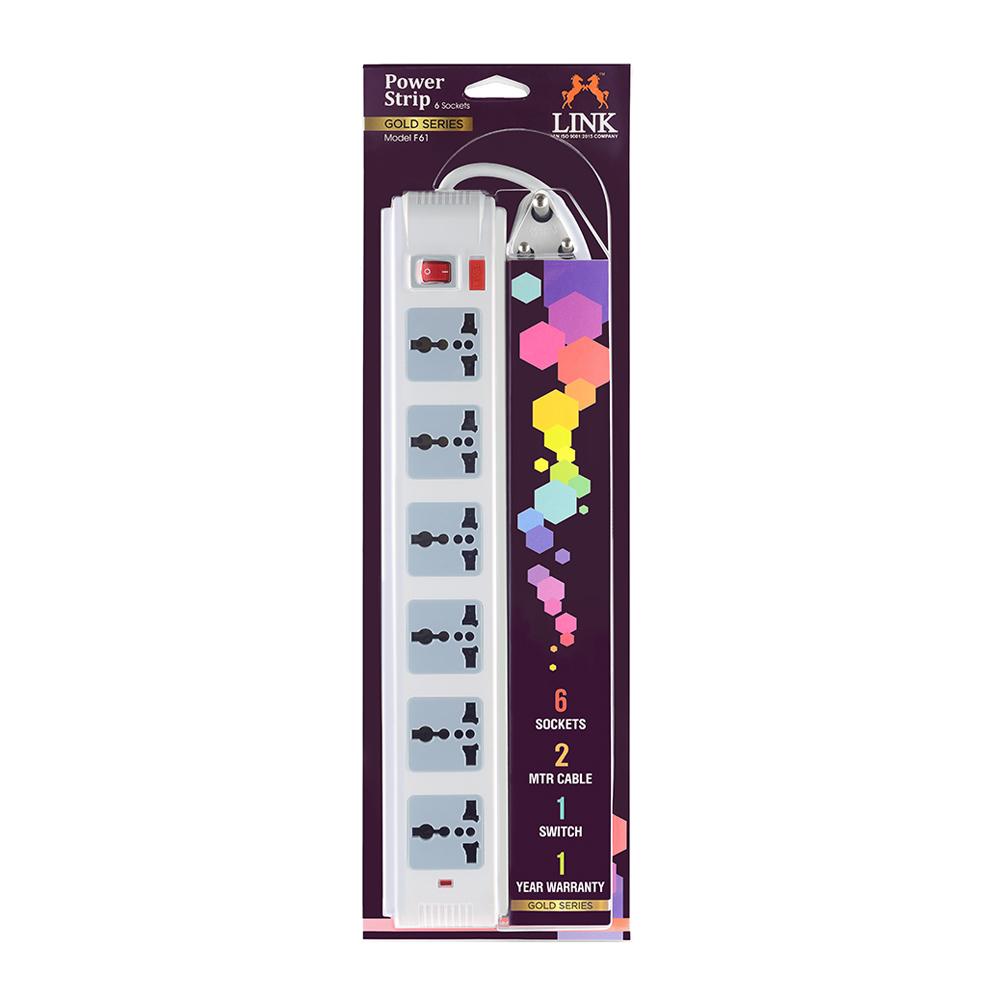Buy Link Gold Series F61 with 2 Meter Power Strip at Best Price on ...