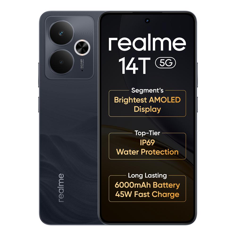 Buy Realme 14T 5G 8 GB RAM, 128 GB, Black, Mobile Phone at Reliance Digital