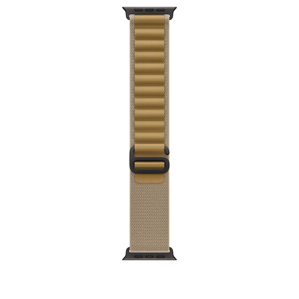 Buy Apple Watch 49 mm Black Titanium Finish Tan Alpine Loop (L) at ...