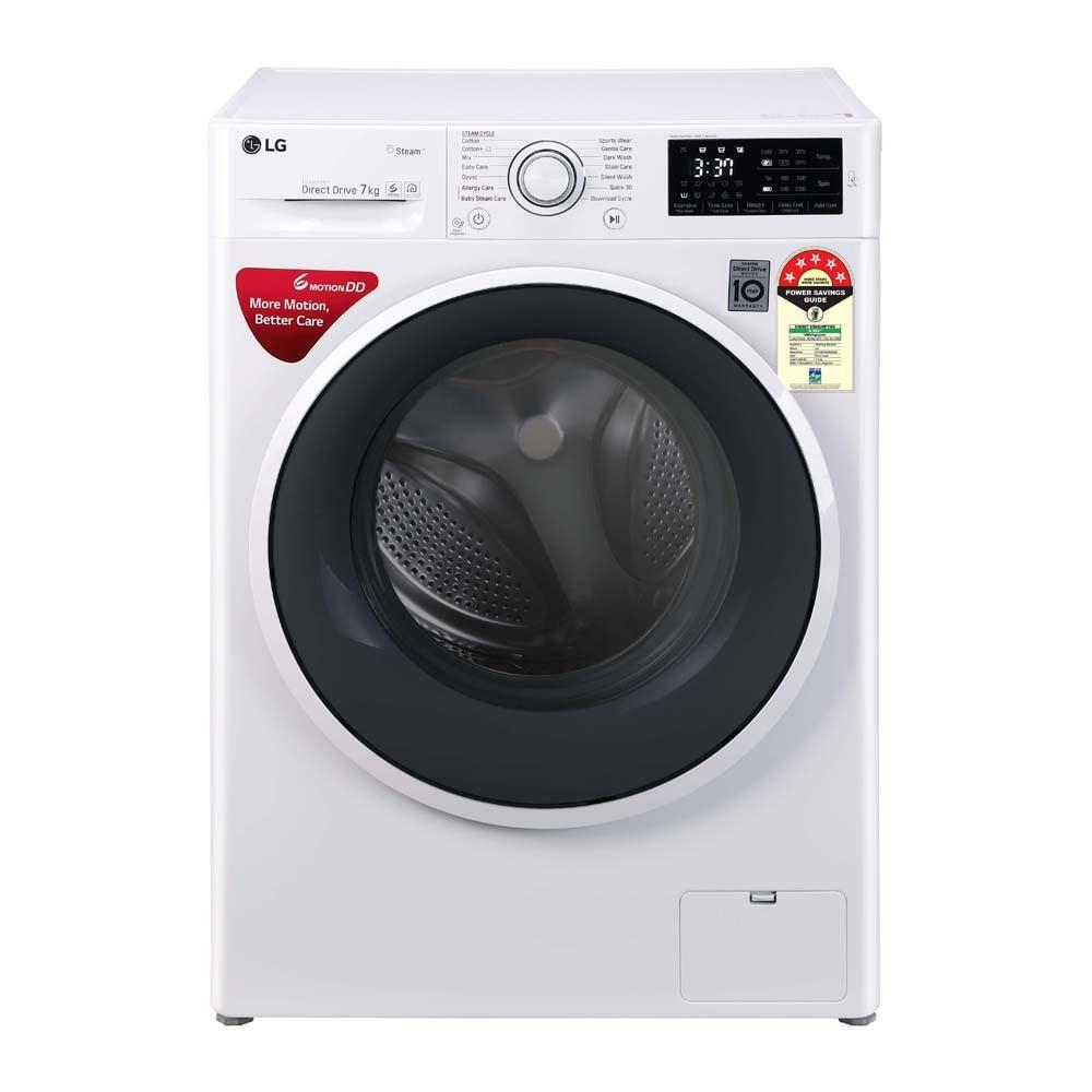 Buy LG 7 Kg Front Fully Automatic Washing Machine, FHT1007ZNW at Best ...