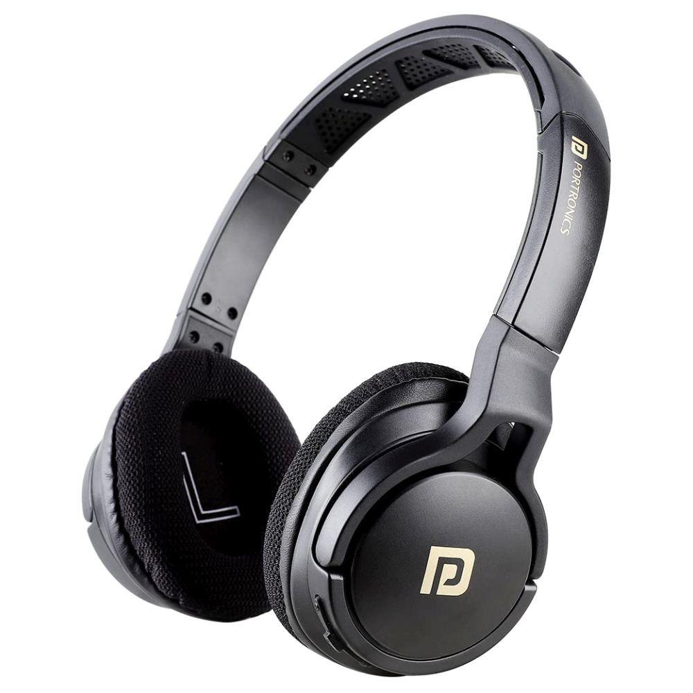 Buy Portronics Muffs M1 Wireless Headphone with Mic, Powerful Bass ...