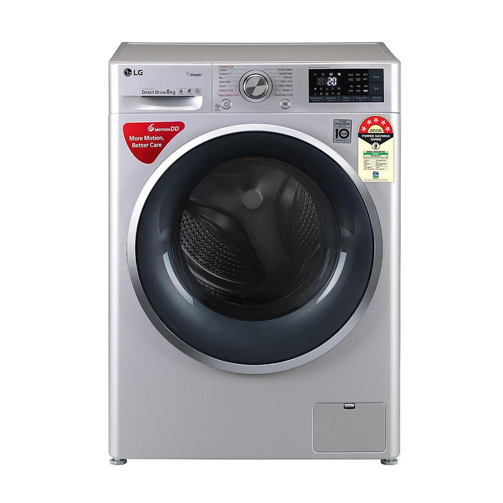 Buy LG 8 Kg Front Loading Fully Automatic Washing Machine with Steam ...