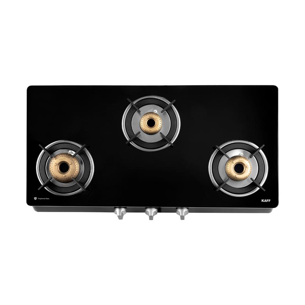 Buy Kaff CTAI773B 3 Burner Cooktop, Black at Reliance Digital