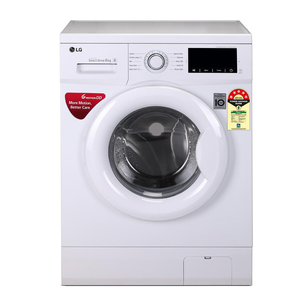 Buy LG 6 Kg 5 Star Inverter Fully-Automatic Front Loading Washing ...