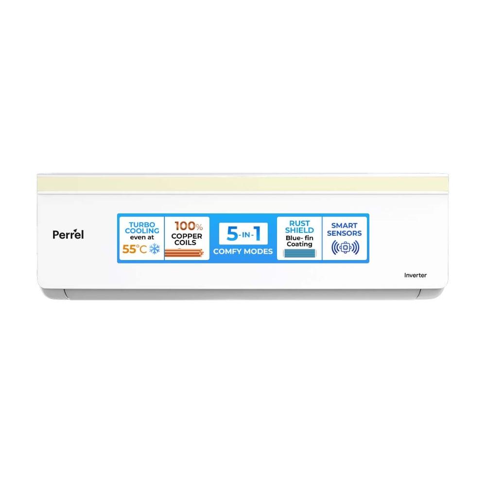 Buy Perrel 1 Ton 3 Star Smart Split AC, PR10AS3IS2HLP25 (Copper, 5-in-1 ...