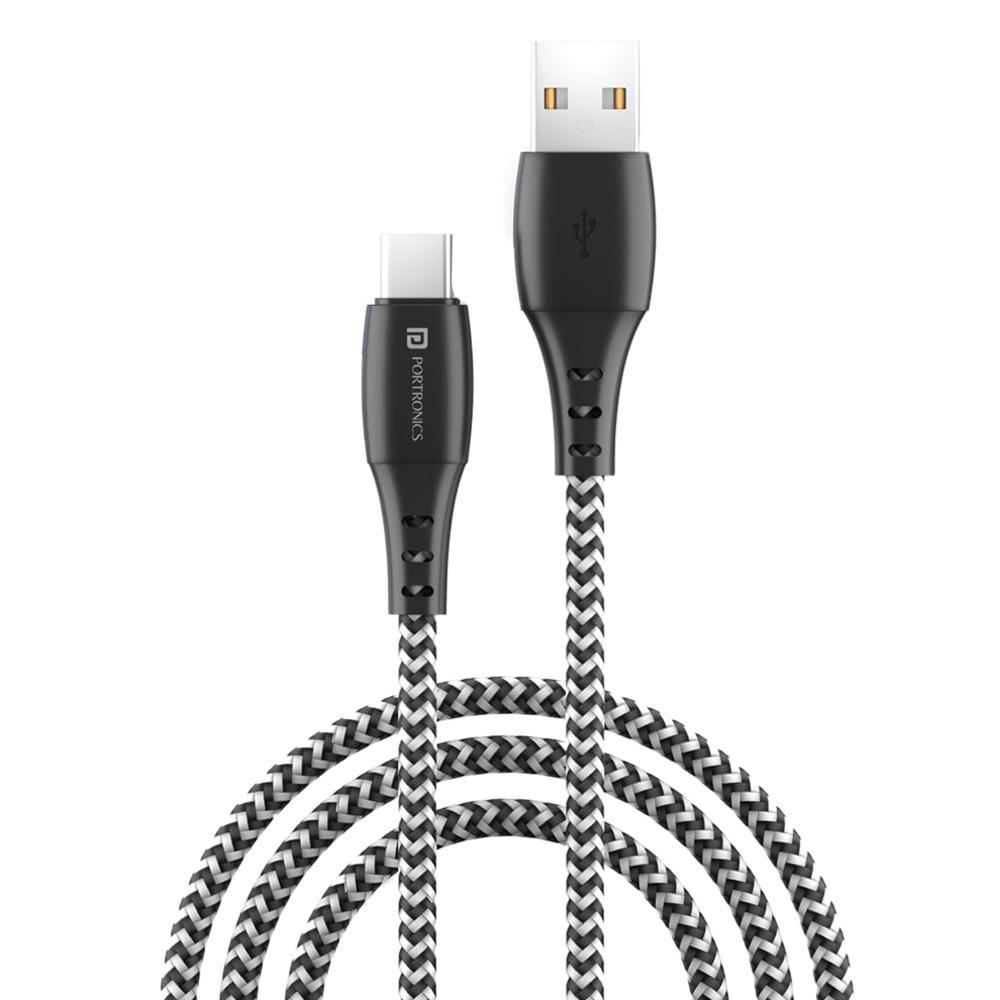 Buy Portronics Konnect A POR 1413 1m USB-C Cable, Zebra at Best Price ...