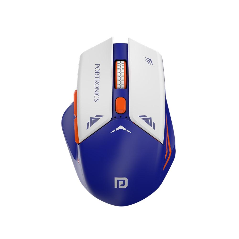 Portronics Vader Pro Wireless Gaming Mouse, Indigo Blue