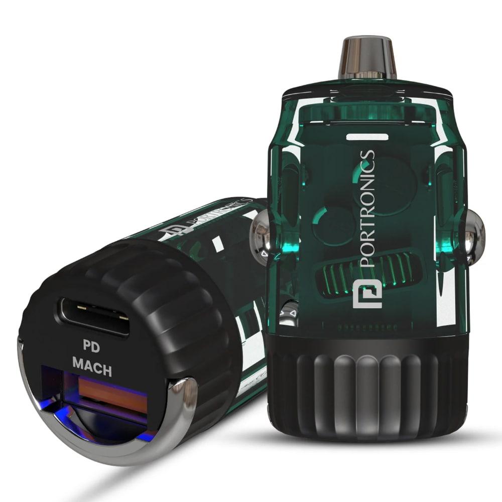 Portronics 65 W Car Charger, Black