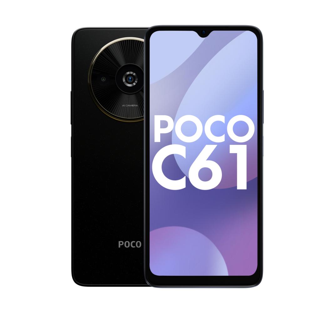 Buy POCO C61 64 GB, 4 GB RAM, Mobile Phone, Black at Reliance Digital