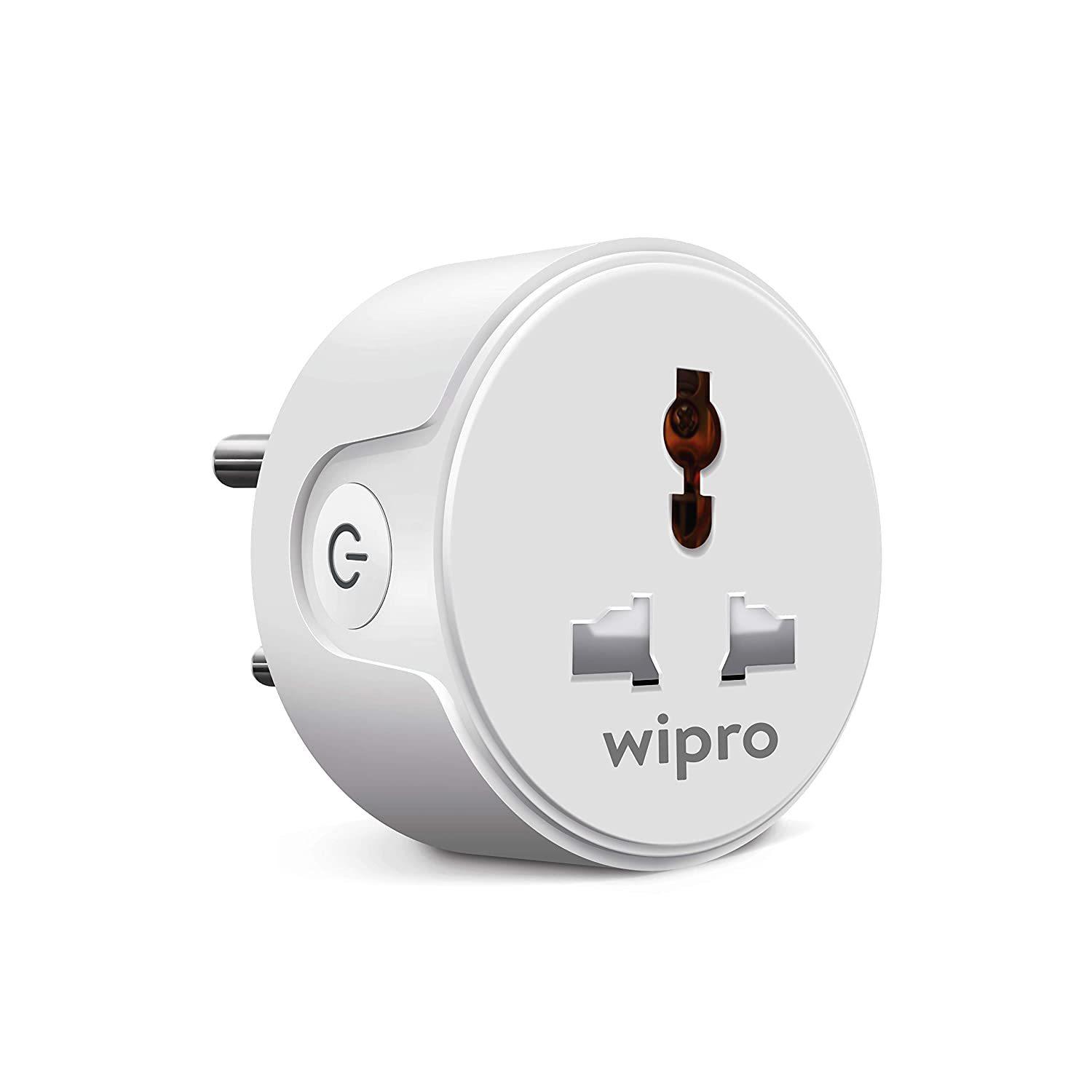 Buy Wipro 10A Smart Plug with Energy Monitoring, Suitable for Small ...