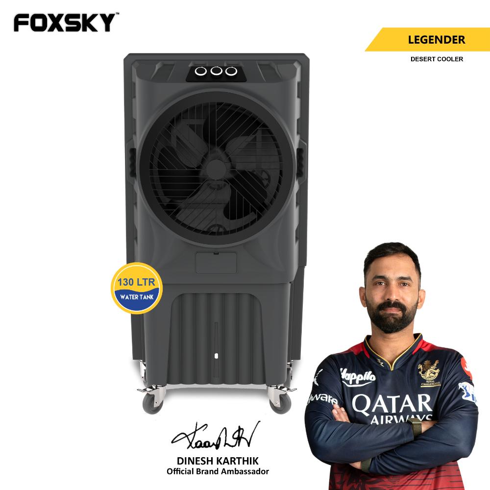 Foxsky Legender 130 L Desert Air Cooler with Honeycomb Cooling Pads ...