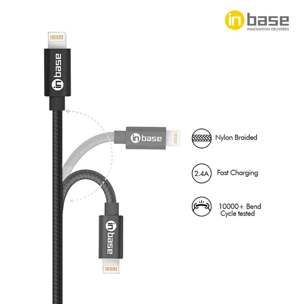 Buy Inbase IB-1336 1 m USB to Lightning Fast Charging Cable at Best ...