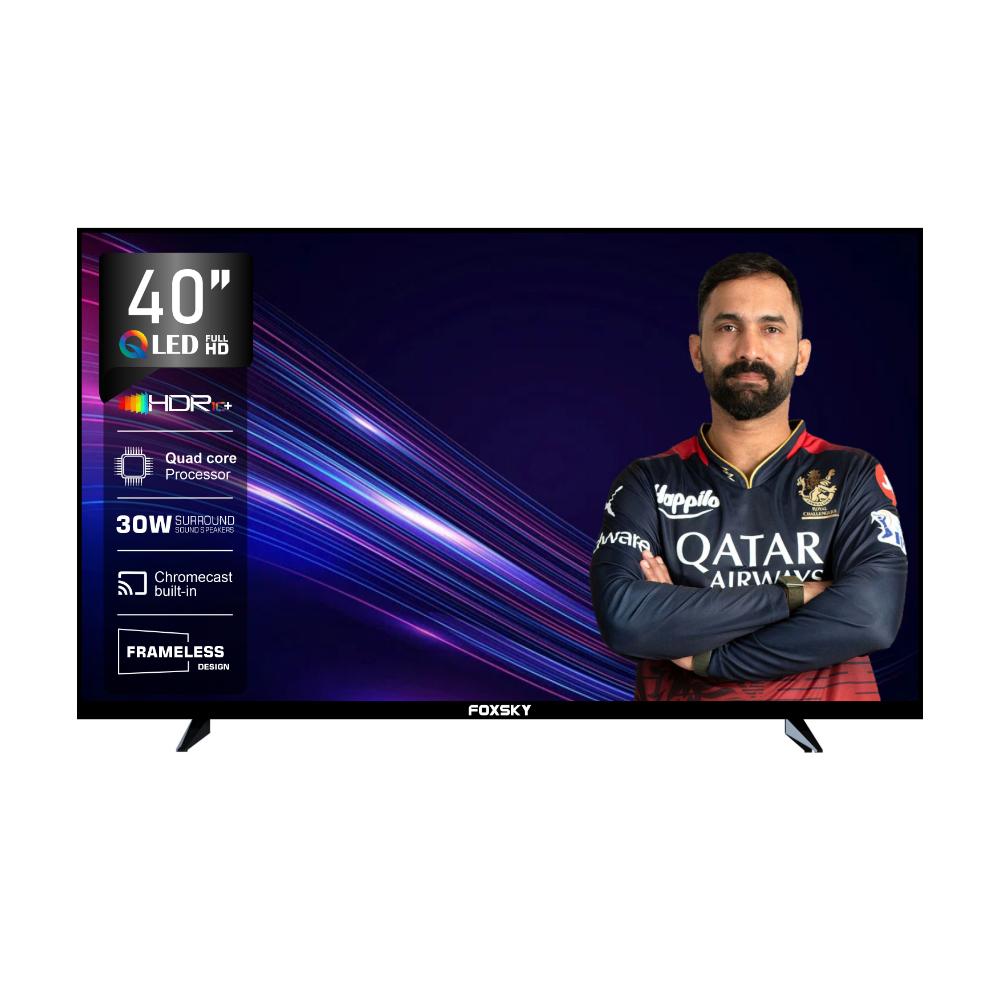 Buy Foxsky 101 cm (40 inch) Full HD Smart LED TV 40FS-Voice (Black ...
