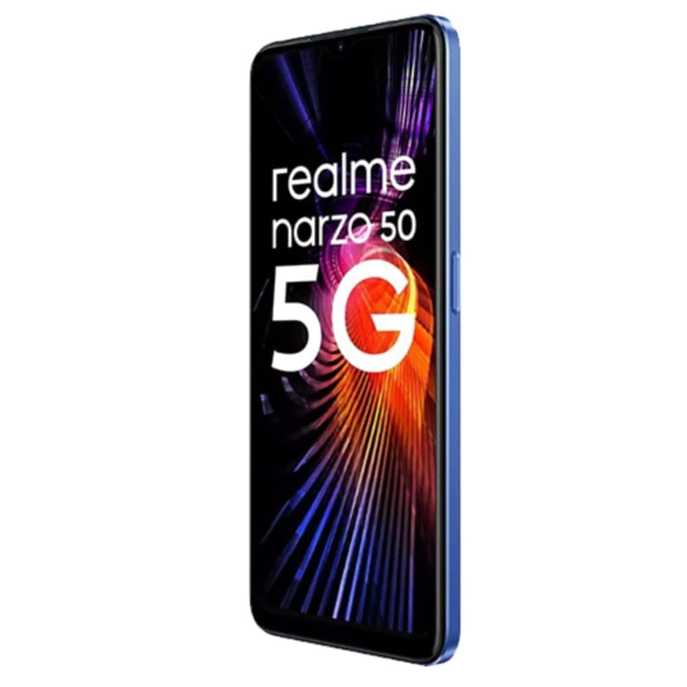 (Refurbished) Realme Narzo 50 5G 6 GB RAM, 128 GB, Hyper Blue, Mobile ...