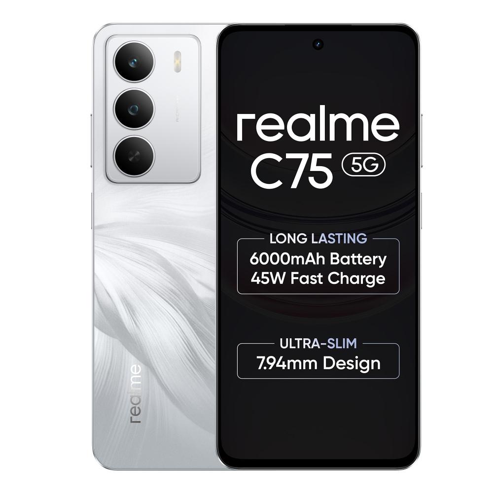 Buy Realme C75 5G 128 GB, 4 GB RAM, White Online at Best Price