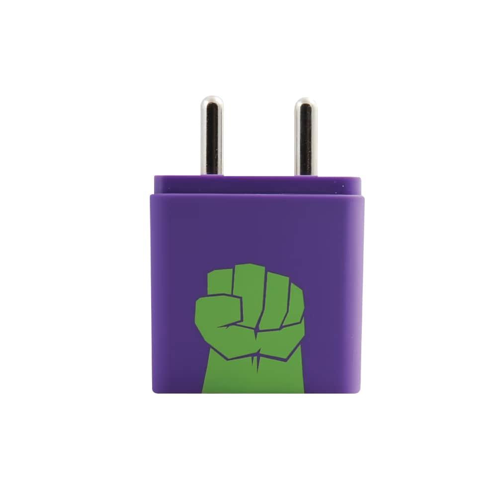 Buy Reconnect Marvel "THE HULK" 2 USB ports 10 Watts Wall Charger ...