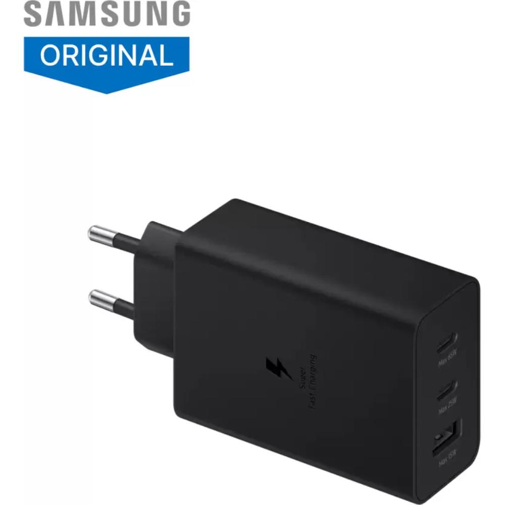 Buy Samsung 65 W Adapter, Superfast charger, triple Ports 1 USB A, 2 ...