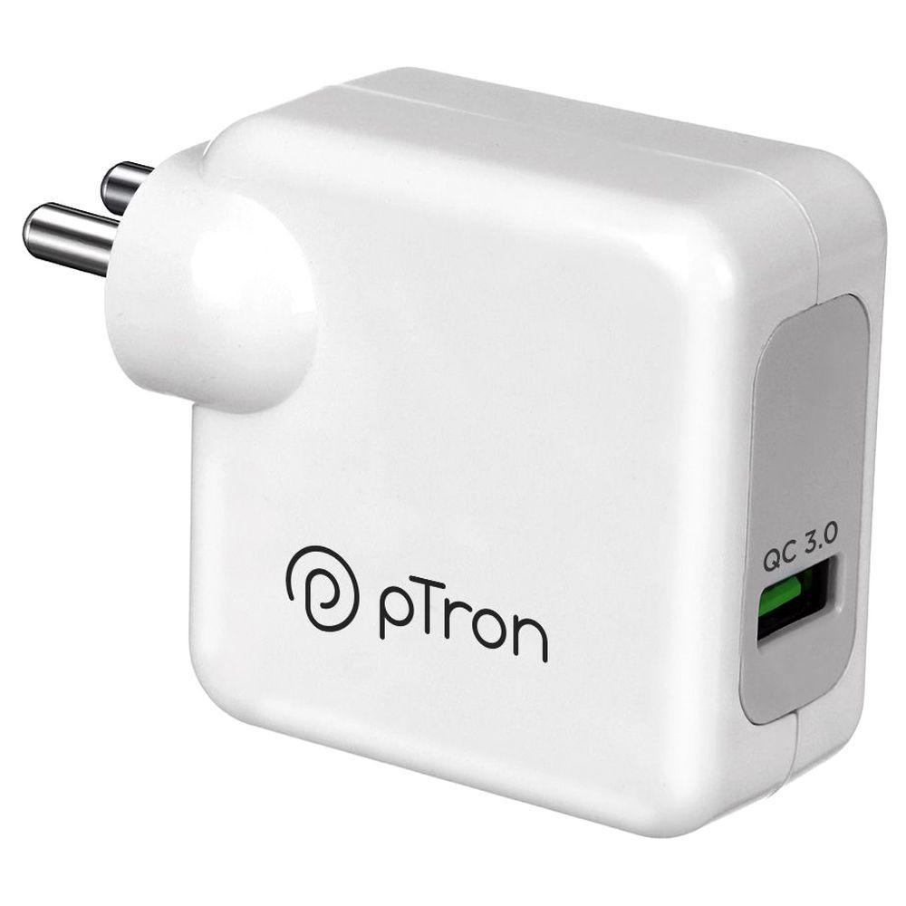 Buy pTron Volta FC16 USB Travel Charger with Multiple Layers of ...